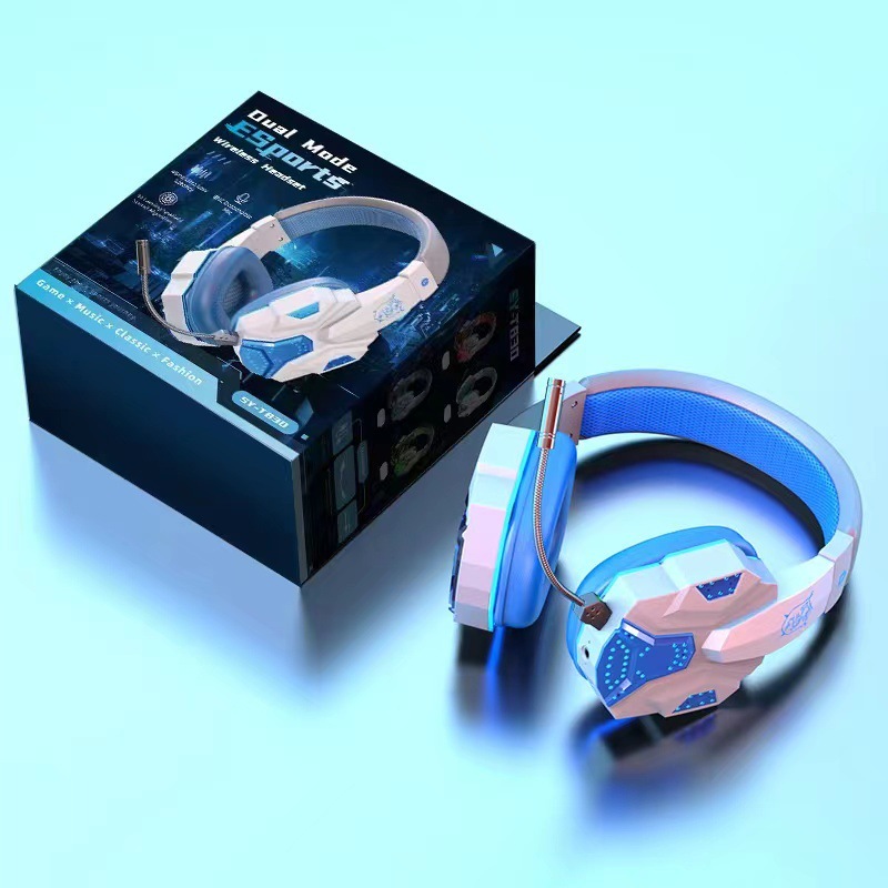 Tai nghe gaming SY-T830 kết nối bằng Bluetooth và cổng AUX 3.5mm có đèn ...