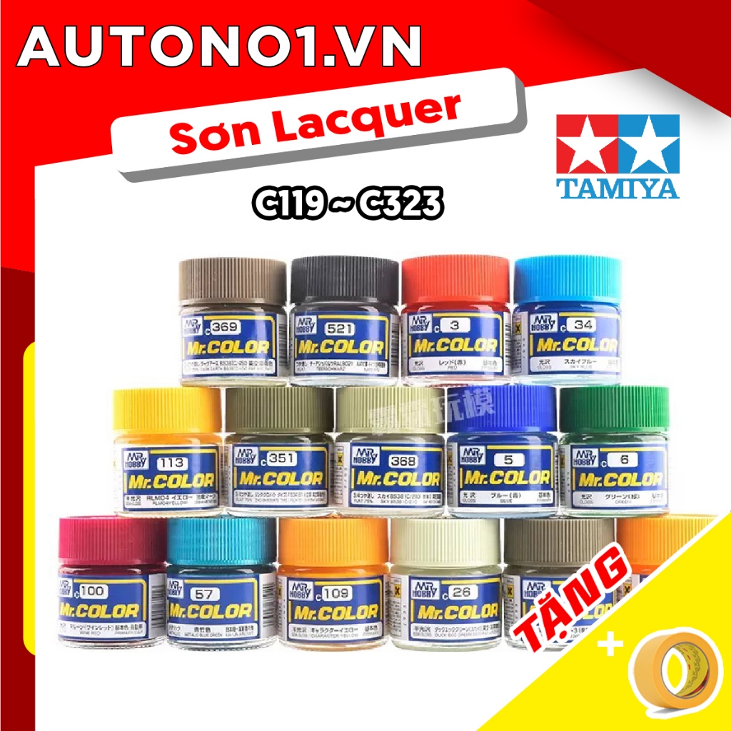 Lacquer ( c119 ~ c323) sơn mô hình Mr. hobby - Mr. color | Shopee Việt Nam