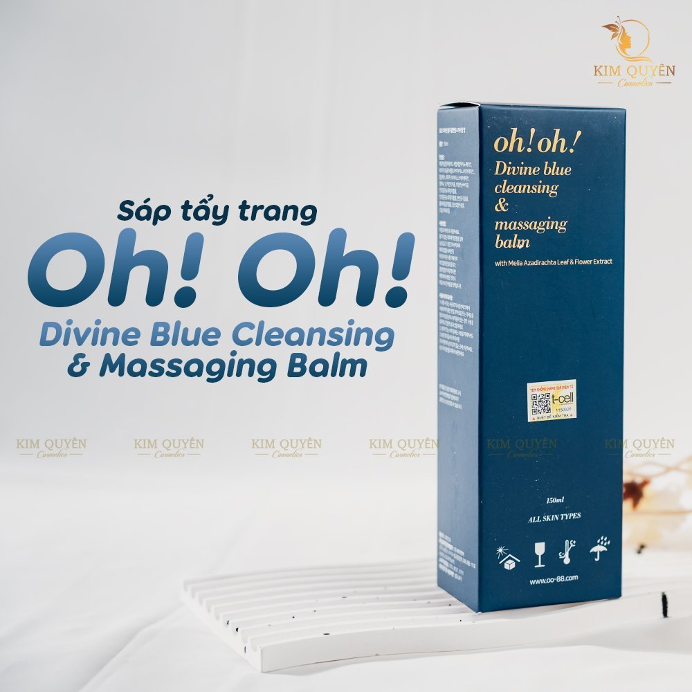 Sáp Tẩy Trang Làm Sạch Sâu oh!oh! Divine Blue Cleansing & Massaging ...