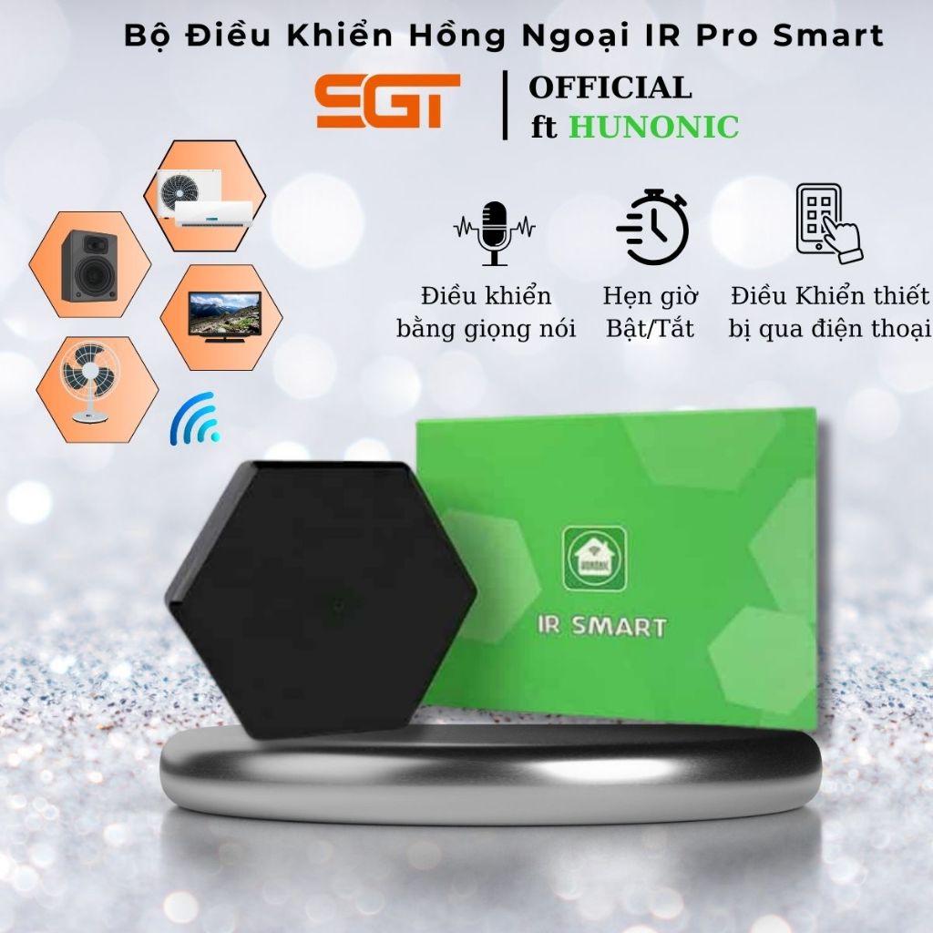 Bộ điều khiển hồng ngoại Hunonic Smart IR Thông Minh SGT | Shopee Việt Nam