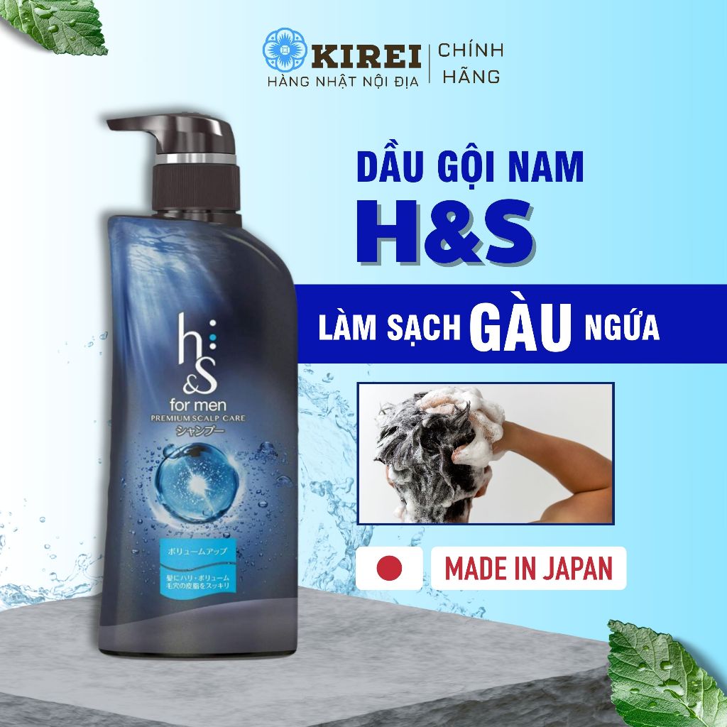 Dầu Gội H&S For Men Bùn Khoáng hỗ trợ Gàu 370ml hàng chuẩn nhật nội địa | Shopee Việt Nam