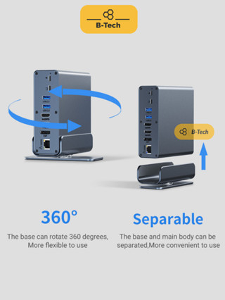 Hub type C 15 in 1 - Docking station laptop macbook, HDMI DP 4K 60Hz ...