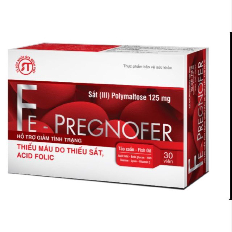 Viên bổ máu Fe Pregnofer – Giúp bổ sung sắt, acid folic, giảm nguy cơ ...