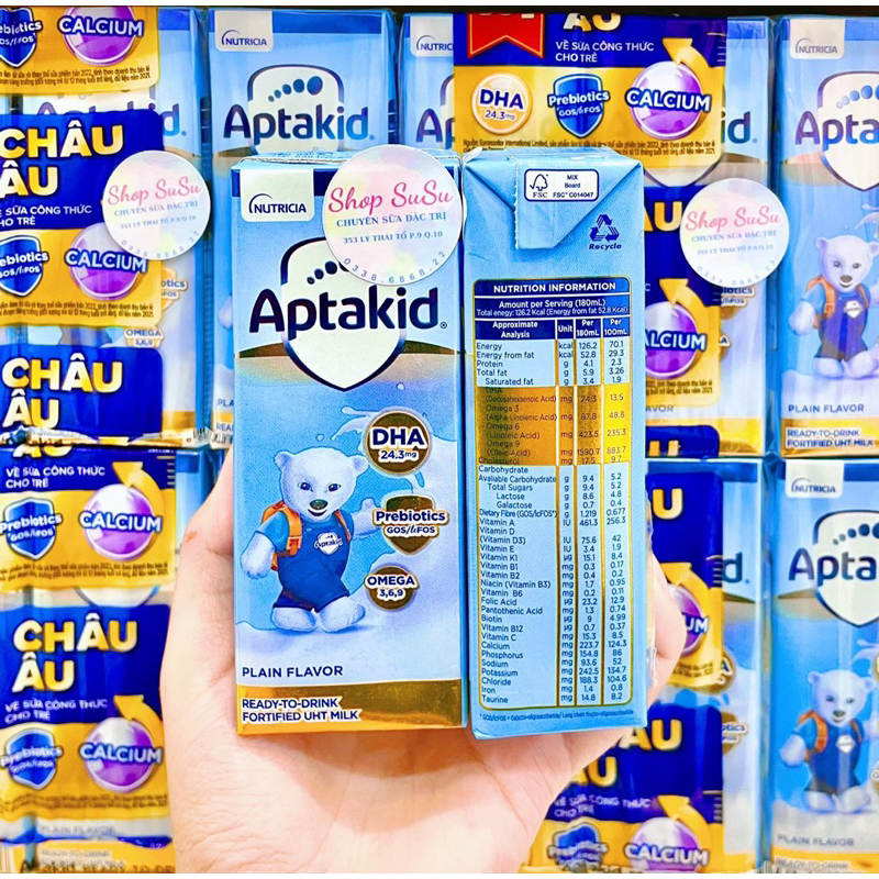 [CHÍNH HÃNG] Sữa Aptakid nước pha sẵn 180ml | Shopee Việt Nam