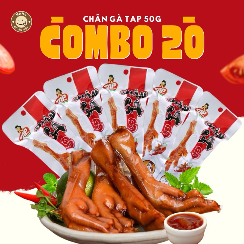 Combo 20gói chân Gà Tap Food 50gr | Shopee Việt Nam