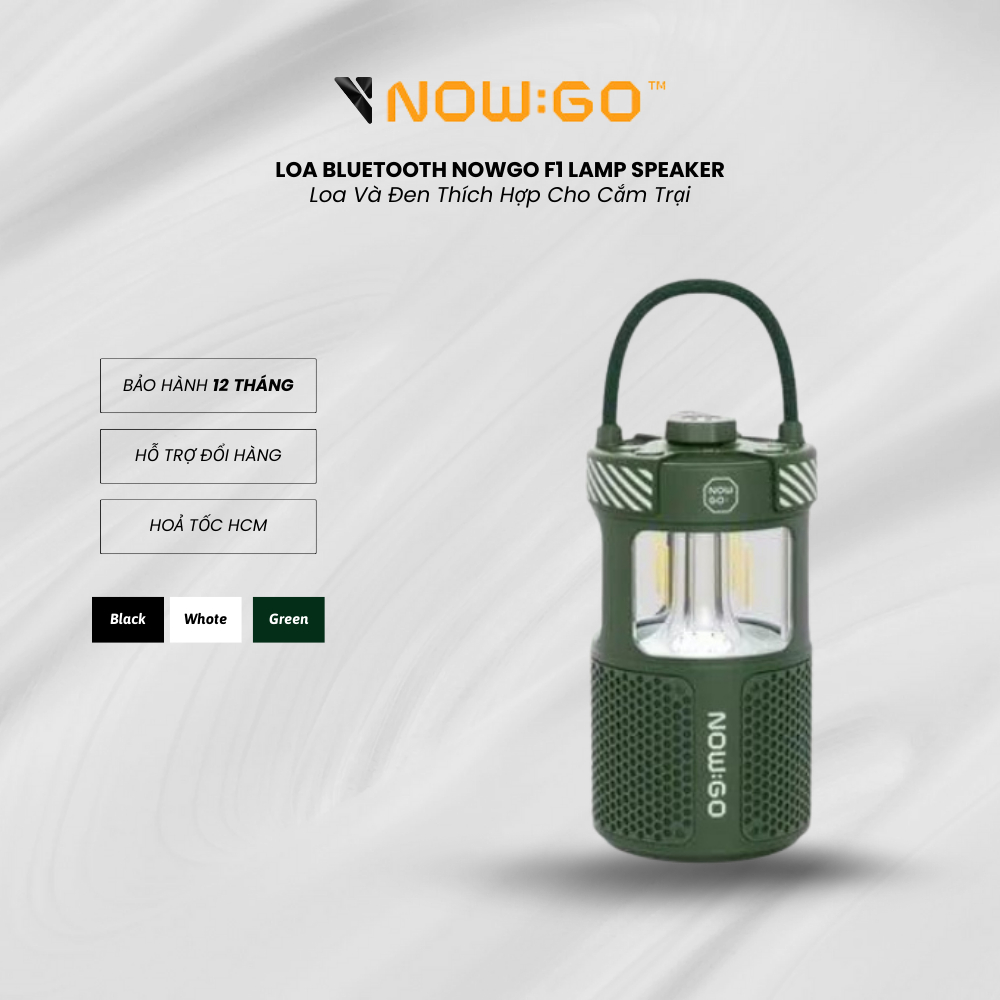 [HOẢ TỐC HCM] Loa Bluetooth Nowgo F1 Lamp Speaker Nhỏ Gọn Thích Hợp Cho ...