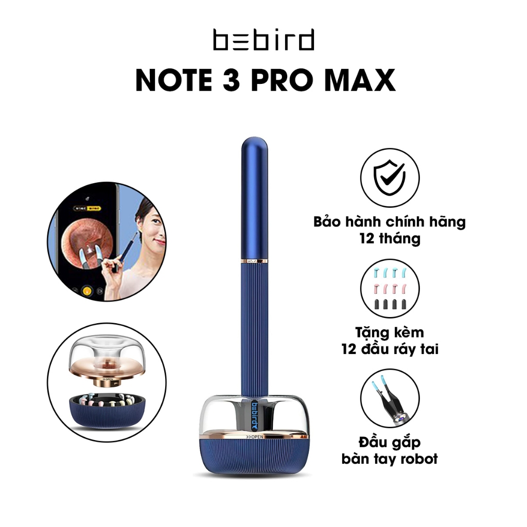 [Voucher 150k] Dụng Cụ Lấy Ráy Tai Thông Minh Bebird Note 3 Pro Max Có Camera Nội Soi - Bảo Hành ...