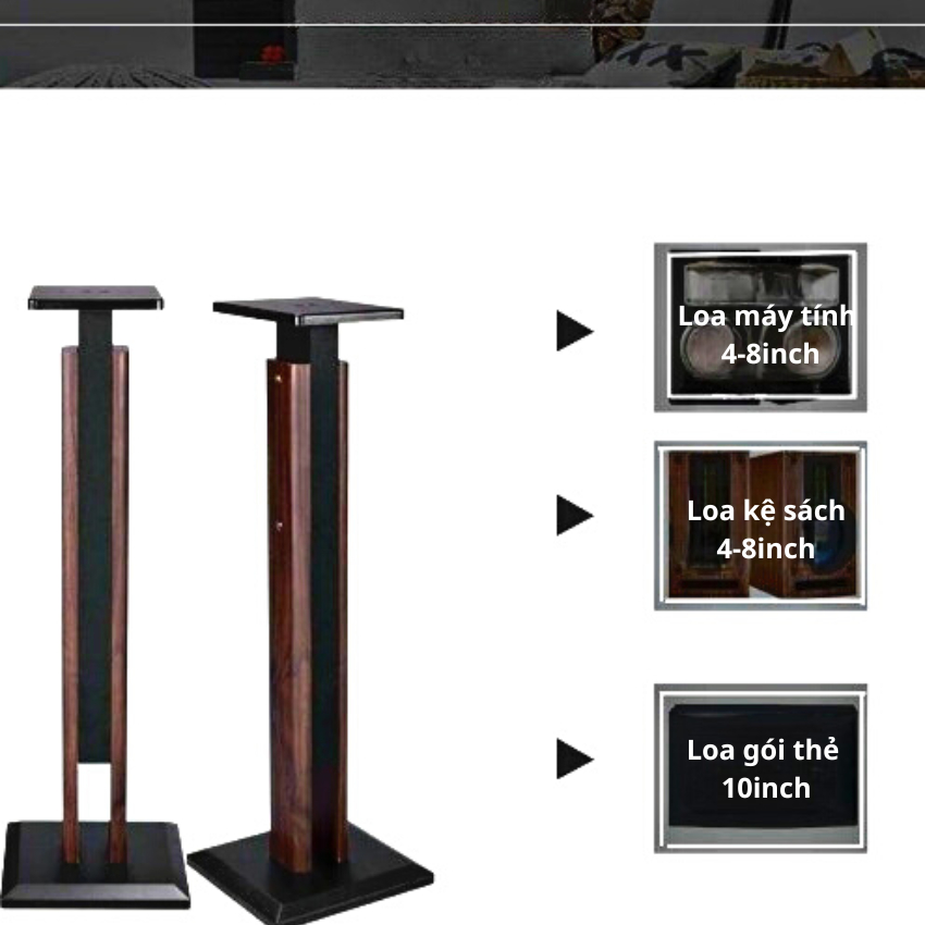 Cặp Chân Loa Gỗ Chống Rung E1-65 Điều Chỉnh Được Chiều Cao, Chân Loa ...