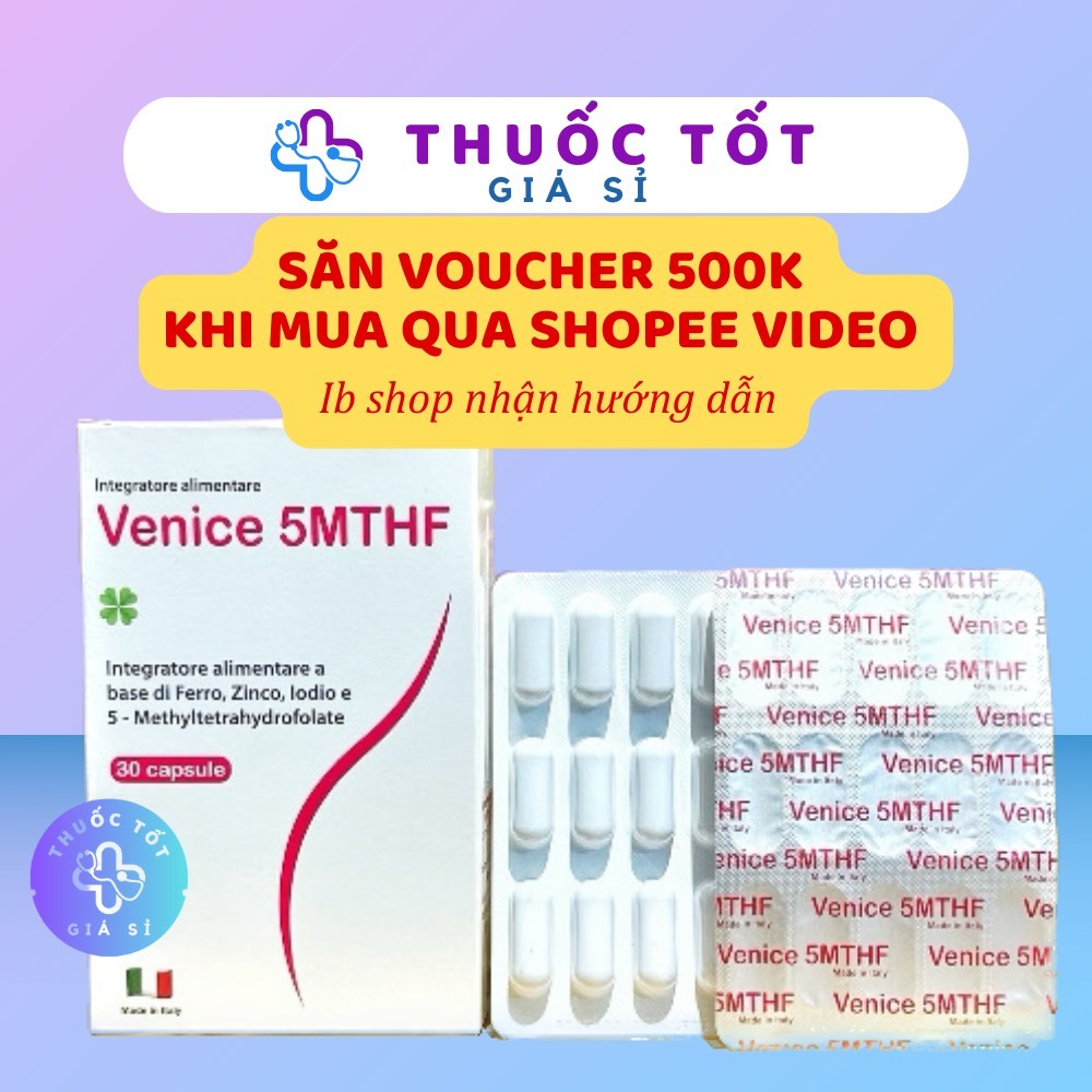 Venice 5-MTHF bổ sung Folate, acid folic 5mthf, vitamin tổng hợp bầu ...