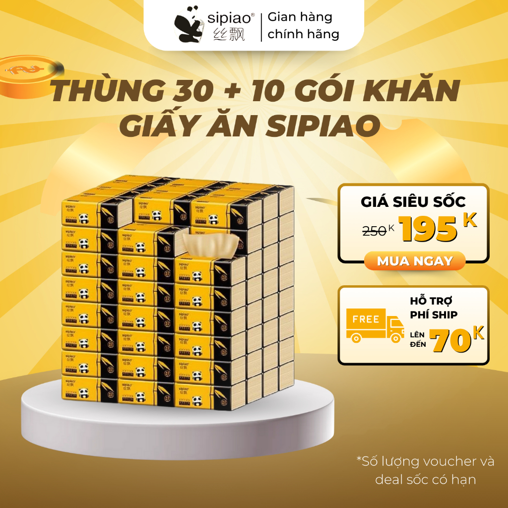 Thùng 30 gói giấy Sipiao 1028 nội địa trung cao cấp. | Shopee Việt Nam