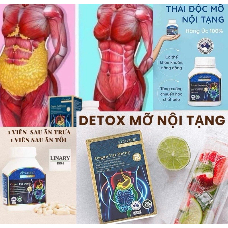 VIÊN UỐNG THẢI ĐỘC MỠ NỘI TẠNG - VITATREE Organ Fat Detox | Shopee Việt Nam