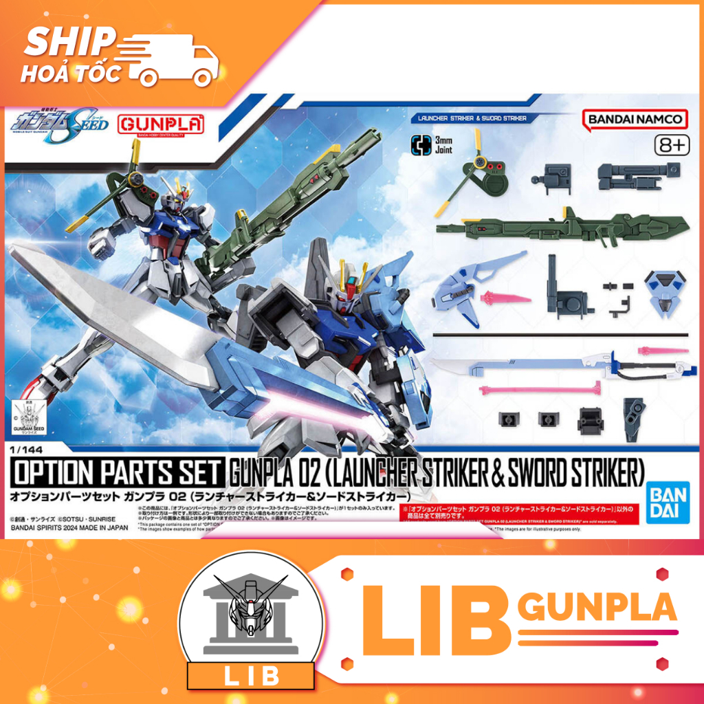 Mô hình lắp ráp Gundam Bandai Phụ Kiện Option Parts Set Gunpla 02 - Sword & Launcher Pack ...