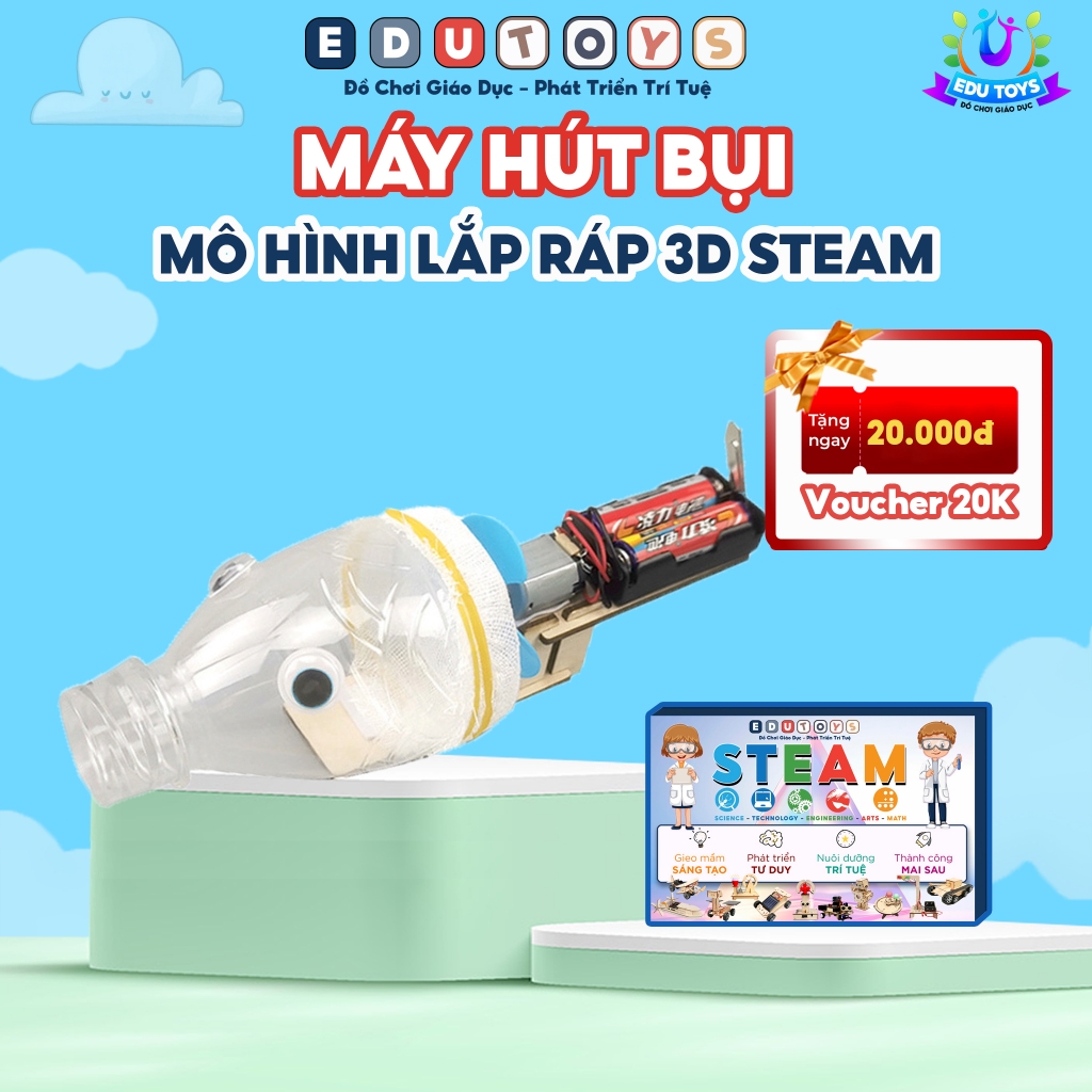 Mô Hình Lắp Ráp STEAM Máy Hút Bụi lắp ráp 3D đồ chơi Ứng Dụng trong ...