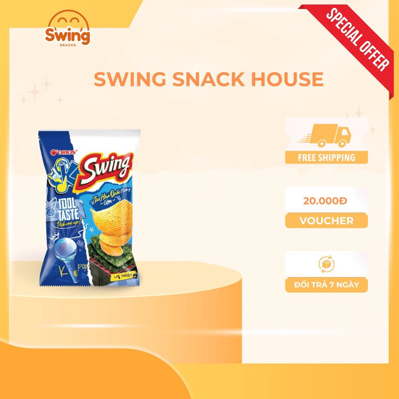 Bánh Snack Swing K-POP vị Tảo Hàn Quốc nướng | Shopee Việt Nam
