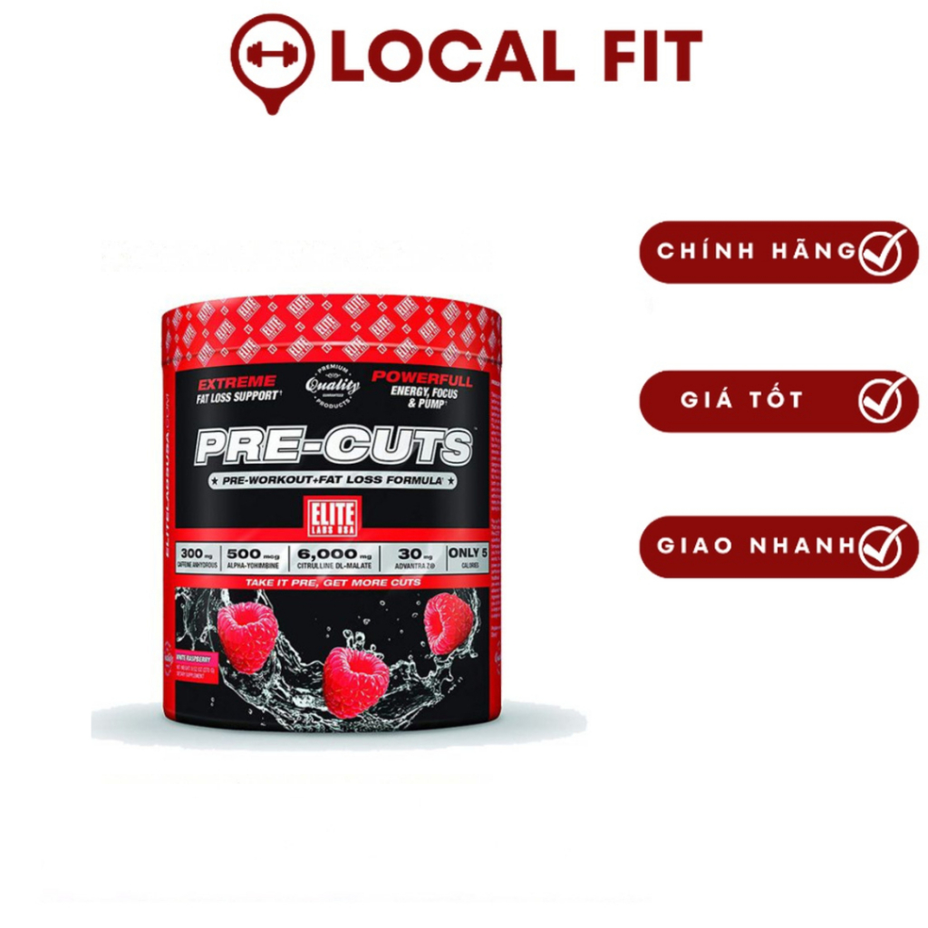 [Chính hãng] Elite Labs - Pre Cuts Pre workout siêu mạnh, hỗ trợ tăng ...