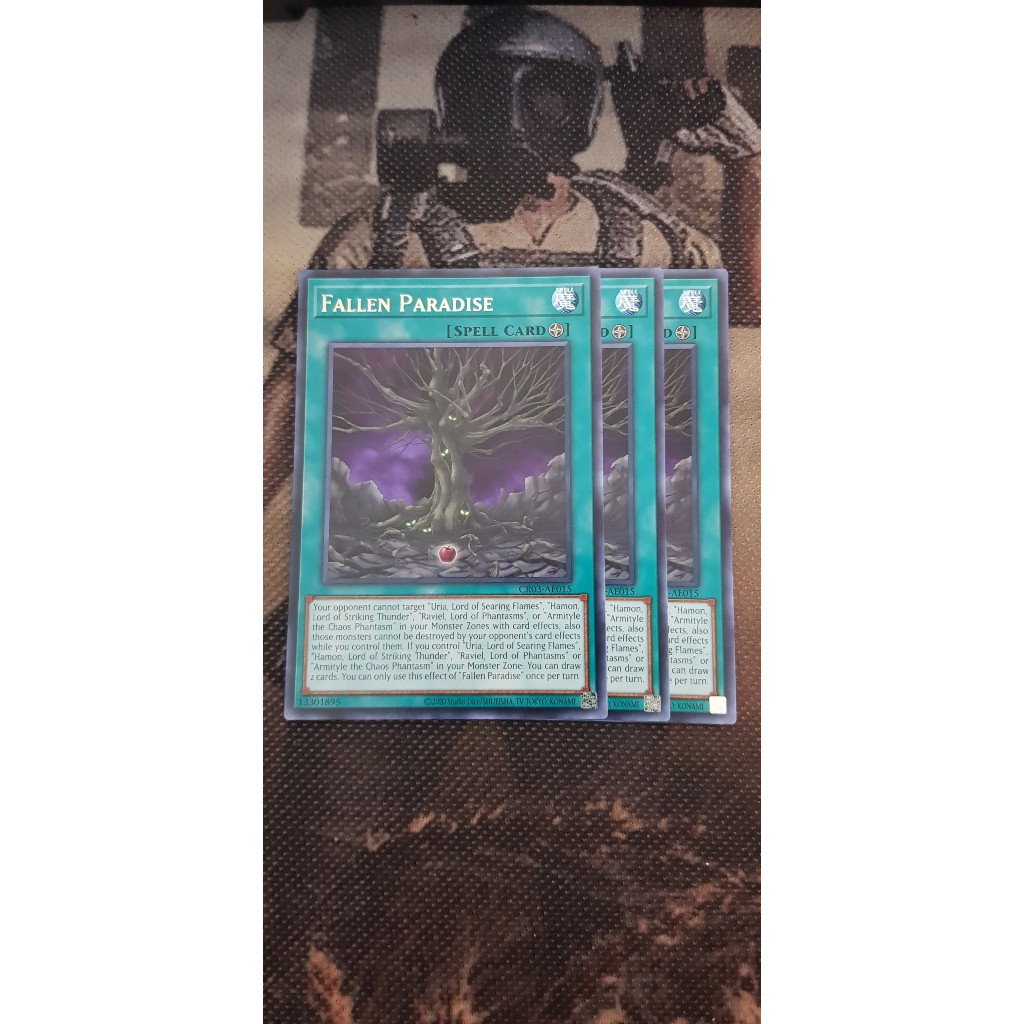 [Biên Hoà Yugioh] thẻ bài CR03-AE015 Fallen Paradise (R) | Shopee Việt Nam