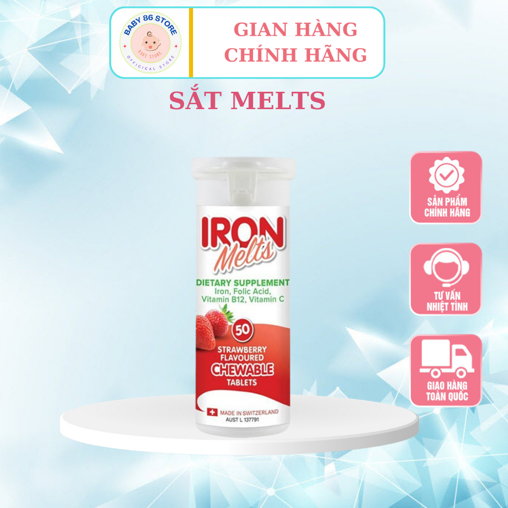 Viên sắt ngậm Iron Melts Úc | Shopee Việt Nam