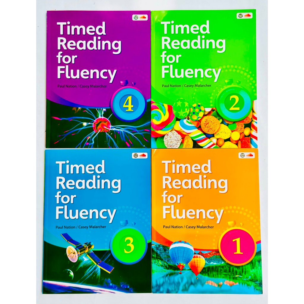 Sách - Timed reading for fluency (bộ 4 cuốn có file nghe) | Shopee Việt Nam