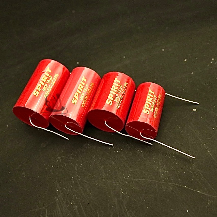 Tụ Loa SPIRIT MKP Đỏ 18uF 400v, TỤ LOA, TỤ PHÂN TẦN LOA, TRUNG, TREBLE ...