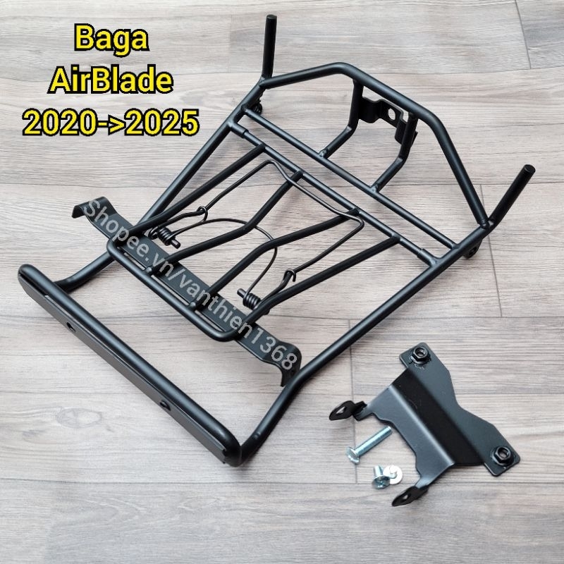 Baga Giữa Xe AB AirBlade 2020->2025 Bas Yên Inox 10li Sơn Đen Titan ...