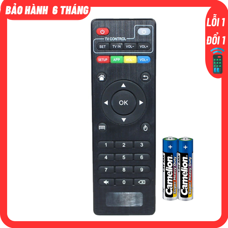 Điều khiển đầu thu Android Tivi Box kèm Pin - Remote đầu thu TIVI BOX ...