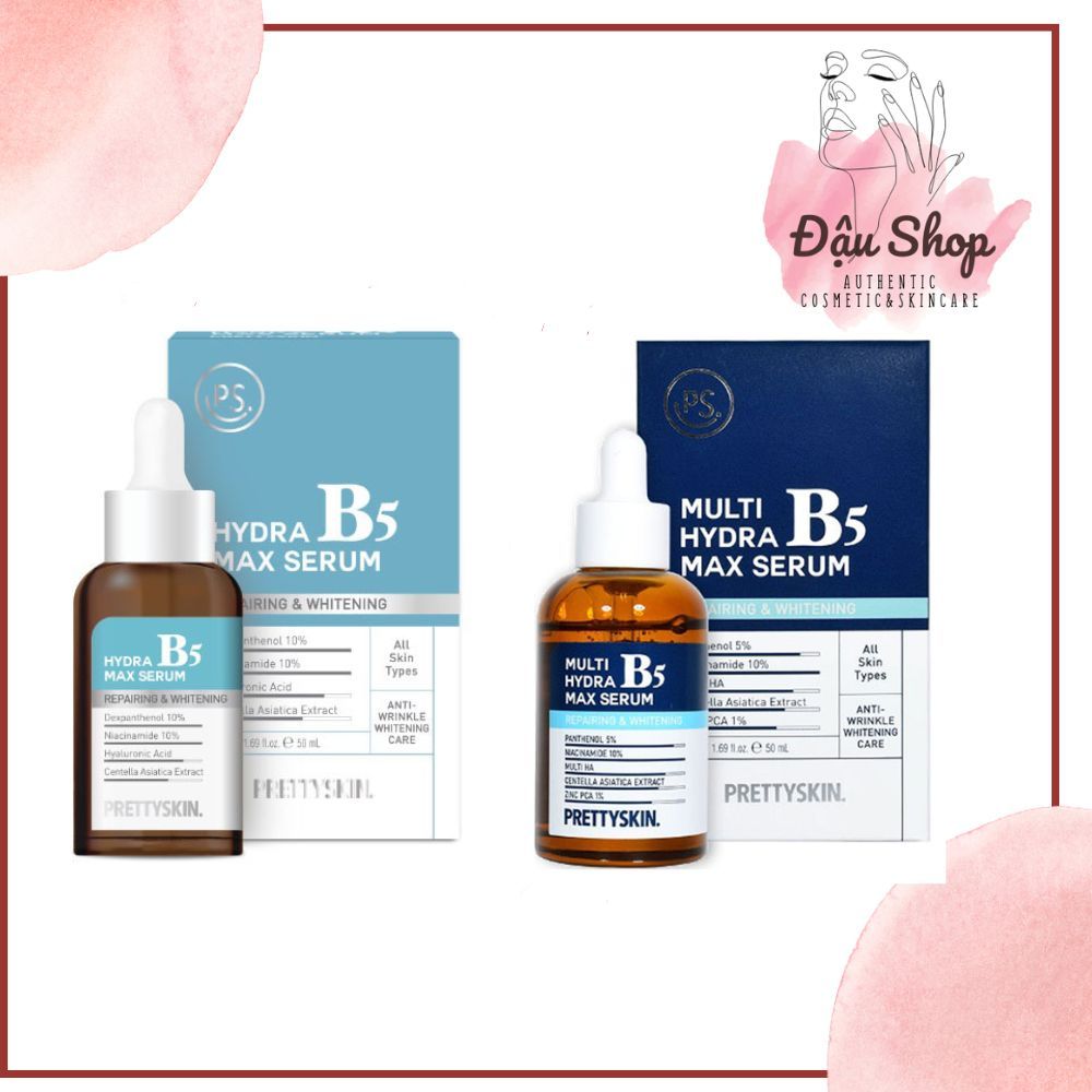 Tinh chất phục hồi, dưỡng trắng PRETTYSKIN B5 Hydra Max Serum 50ml | Shopee Việt Nam