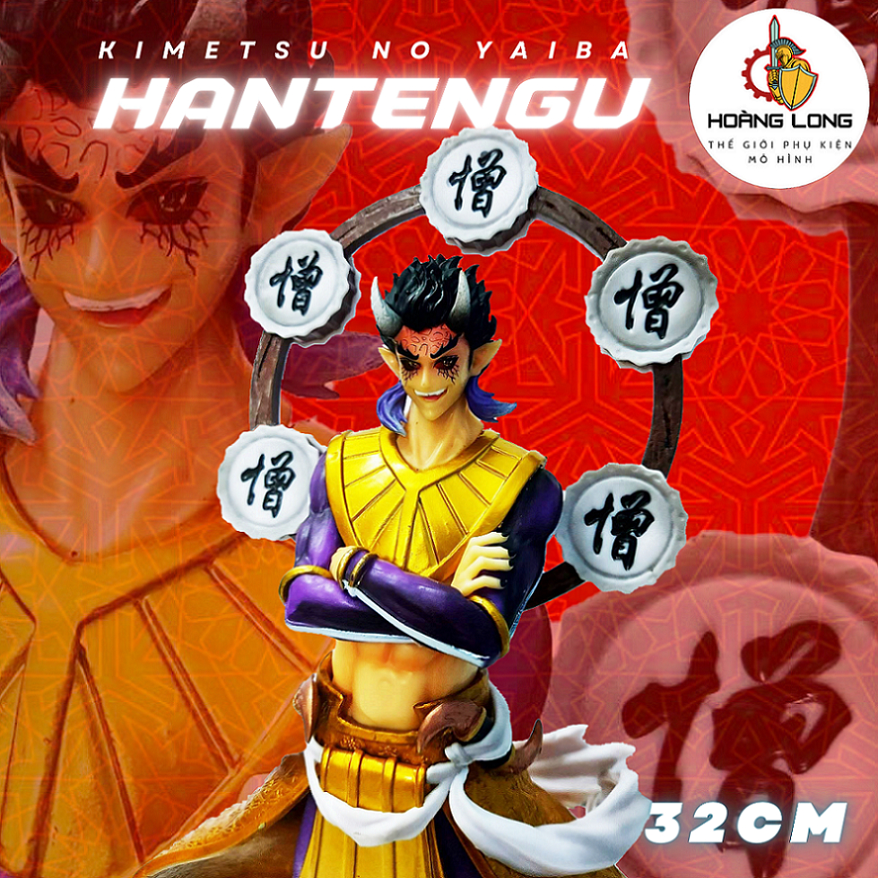 Mô hình Kimetsu No Yaiba, Thượng Huyền Tứ Hantengu 32cm, figure Demon ...