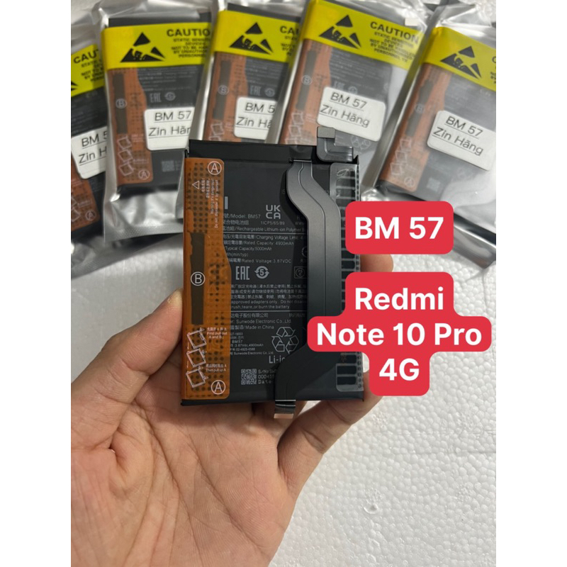 Pin Redmi Note 10 Pro 4G ( BM 57 ) zin hãng | Shopee Việt Nam