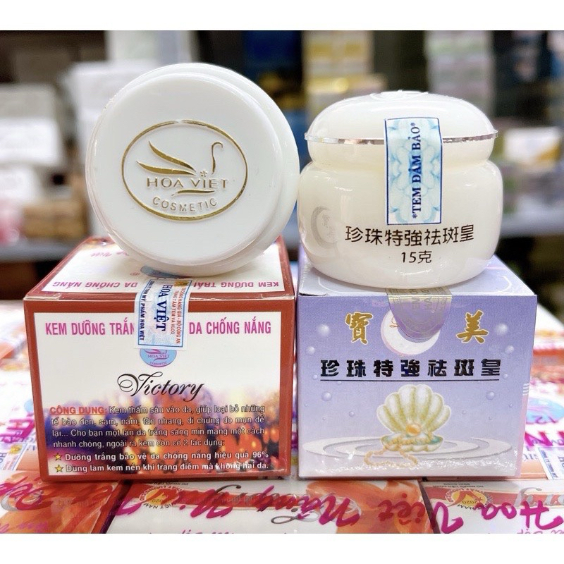 BỘ KEM HOA VIỆT KEM BAO MEI KEM VICTORY KEM BẢO MAI KEM MẶT TRĂNG KEM ...
