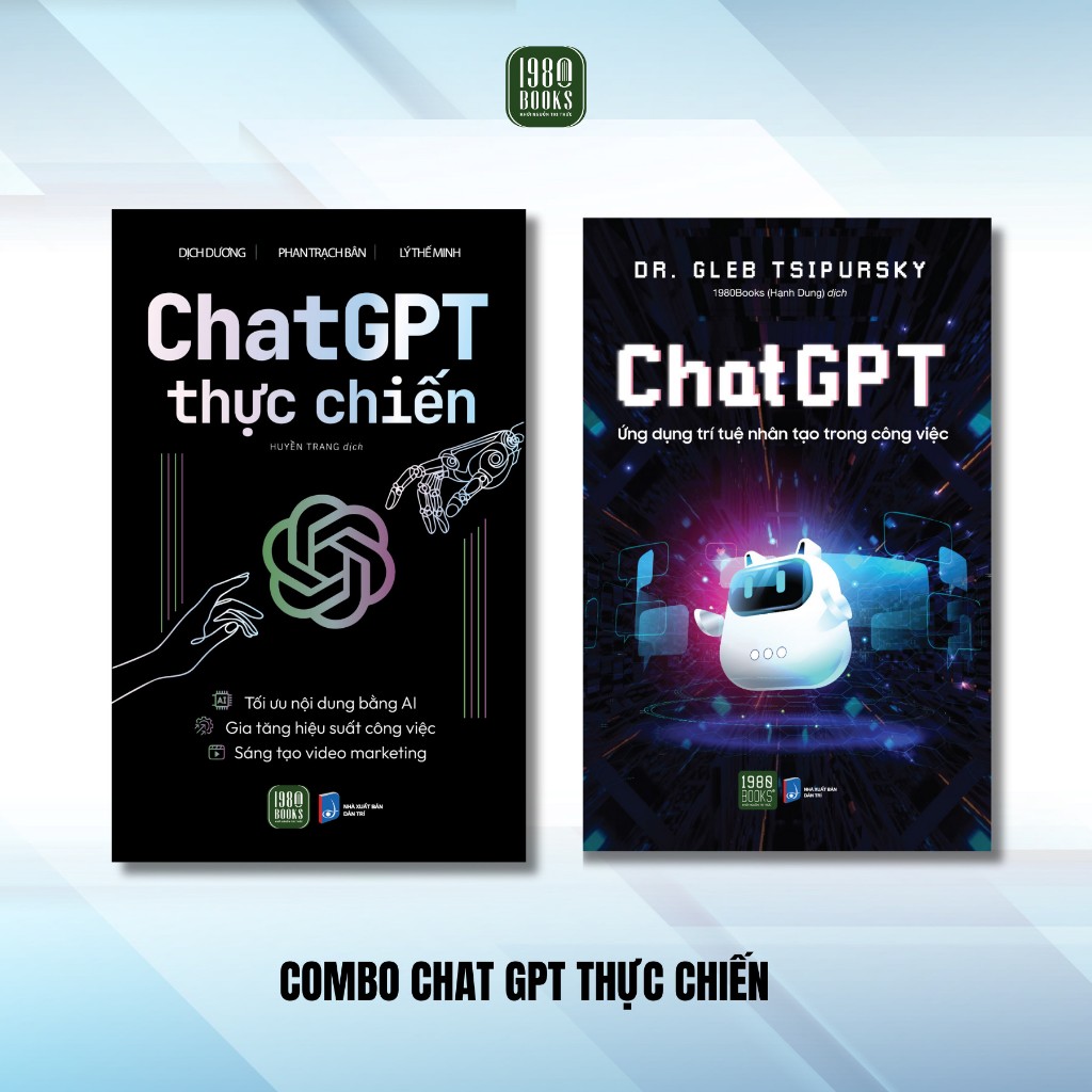 Sách - Combo Chat GPT + Chat GPT Thực Chiến | Shopee Việt Nam