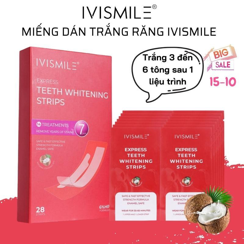 Trắng răng cấp tốc tại nhà Ivismile, công thức làm trắng độc quyền HP, làm trắng răng an toàn ...