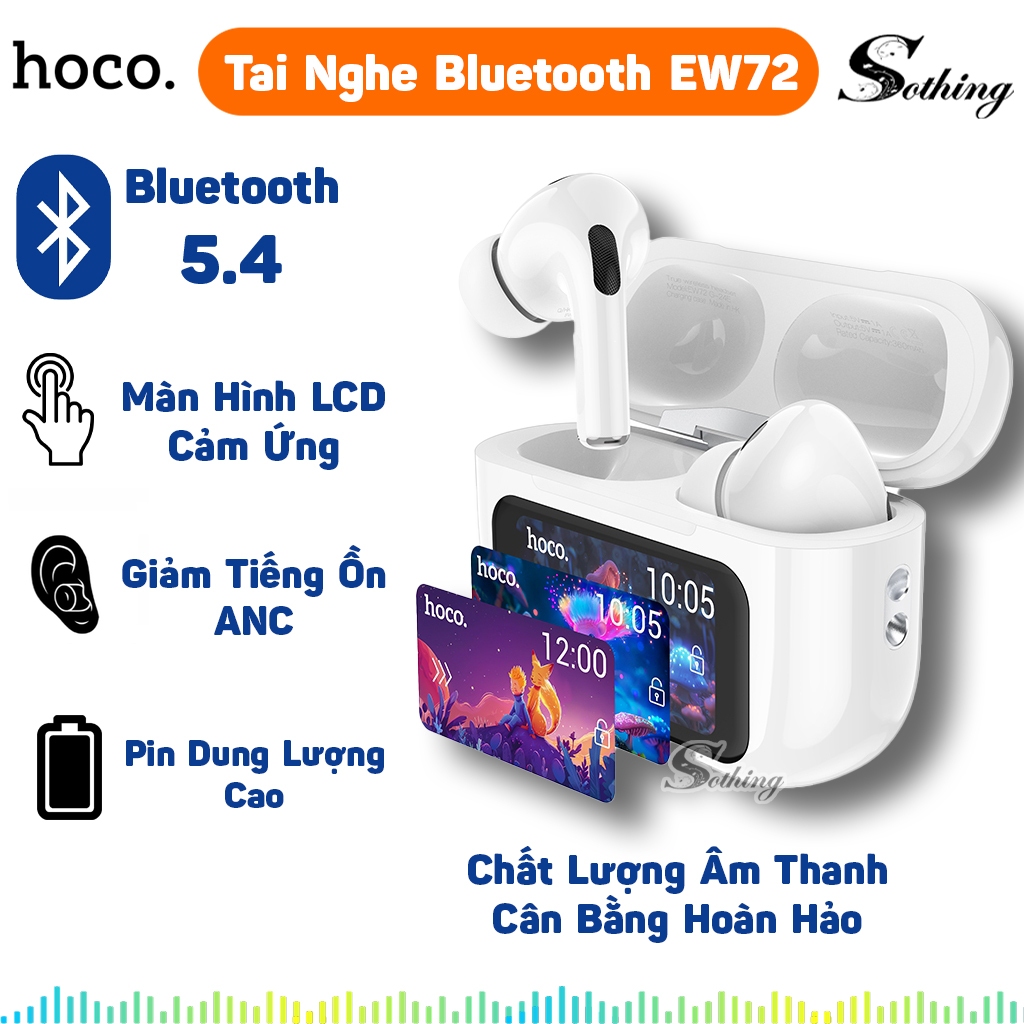 Tai Nghe Bluetooth Hoco EW72 Màn Hình Cảm Ứng Điều Khiển - Tai Nghe ...