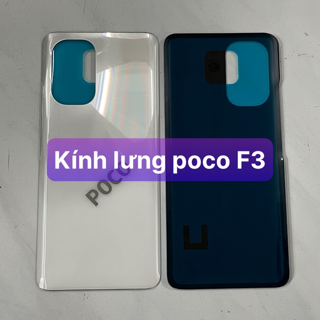 kính lưng Poco F3 (4G) lưng zin sẵn keo dán | Shopee Việt Nam
