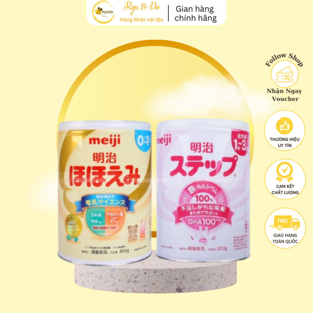Meiji Nội Địa Nhật 0-1, 1-3 Hộp 800g, Meiji Thanh Hộp 30 Thanh | Shopee Việt Nam