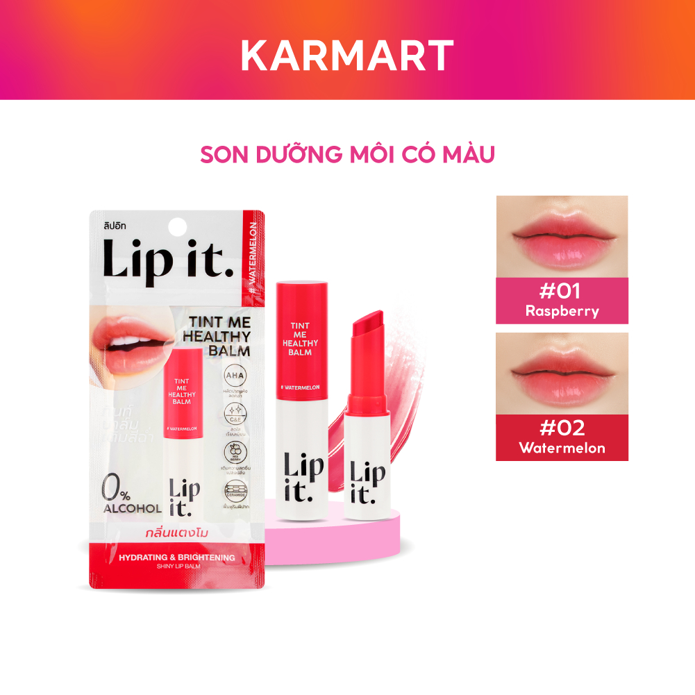 Son Dưỡng Môi Có Màu Lip It Tint Me Healthy Balm Hạn Chế Môi Khô, Làm ...