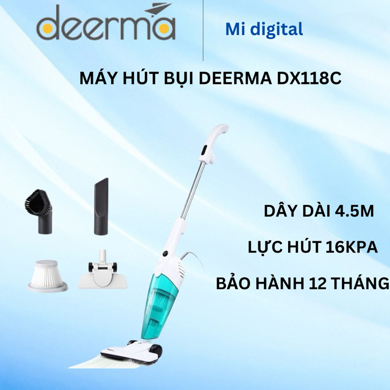 Máy hút bụi Cầm tay Deerma DX118C 600W hàng chính hãng BH 12 tháng ...