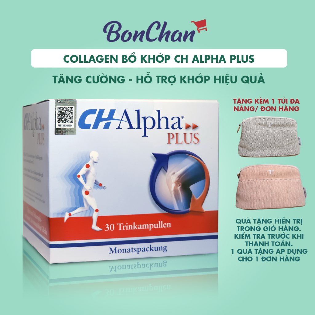 [HÀNG CTY] Collagen dạng nước hỗ trợ xương khớp hoạt động hiệu quả.- QUIRIS CH-ALPHA® PLUS – Hộp ...