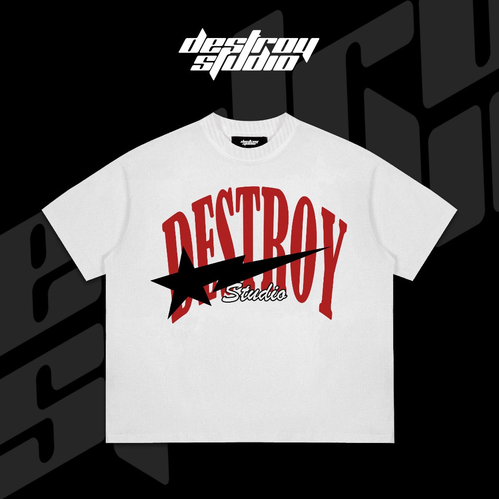 Áo thun Boxy Destroy Studio Laser Star - Áo Phông Nam Nữ BOXY Cotton - Áo thun nam nữ Destroy ...