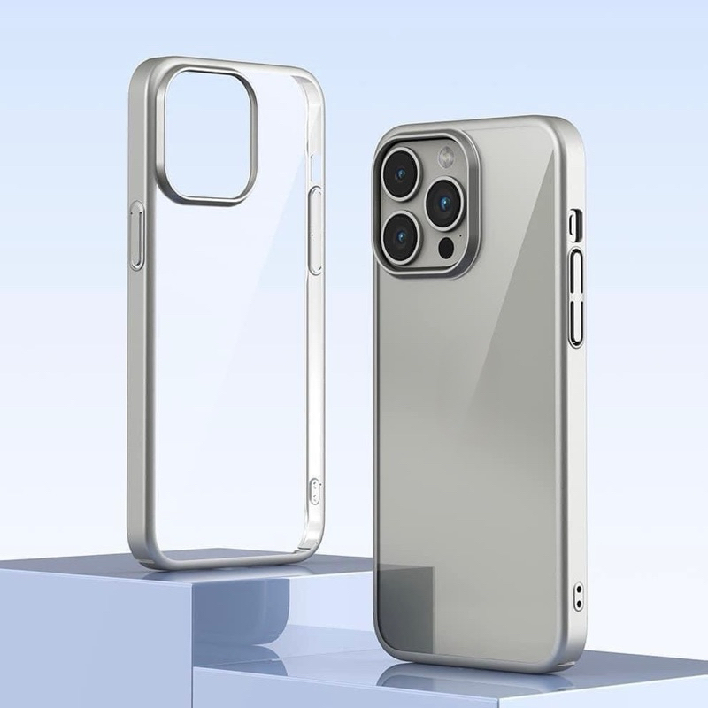 Ốp lưng Devia lưng trong viền bóng chống ố vàng cho điện thoại ip 15 ...