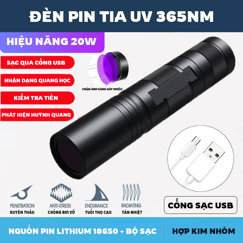 [THẺ THỬ UV] Đèn UV SUPERFIRE Chiếu Tia Cực Tím Soi Tiền Giấy Tờ Hóa Đơn ( UV Flashlight Hiệu ...