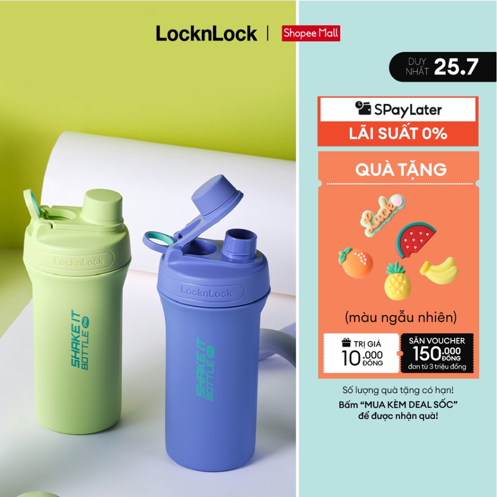 Bình giữ nhiệt LocknLock Shake It Bottle Pro 650ml bằng thép không gỉ ...