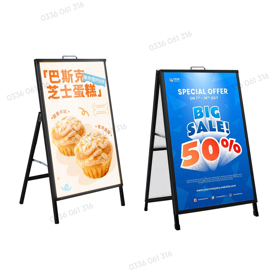 Standee Khung Sắt Chữ A Ngoài Trời giá rẻ, Standee chân sắt chịu gió 1 ...