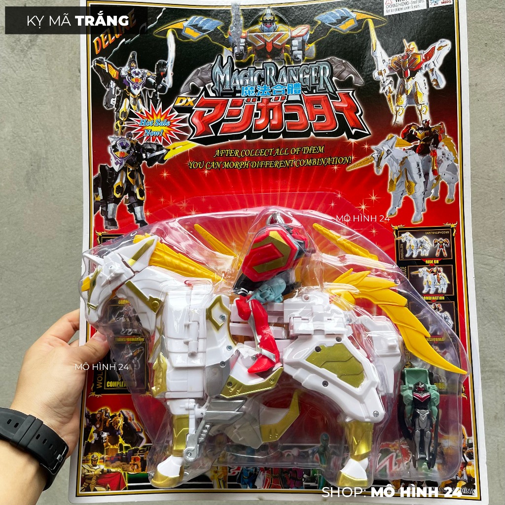 Bộ Siêu Nhân Lắp Ráp Kỵ Mã Magic Ranger Siêu Nhân Phép Thuật vỉ ngựa ...