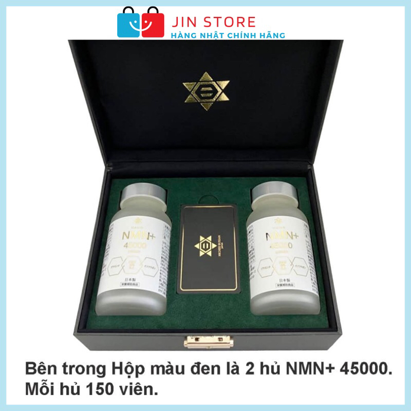 Viên Uống Nano NMN 90000 Luxury Nhật bản - Nano NMN+ 90000 - Hộp 2 lọ NMN+ 45000 Luxury Nhật bản ...
