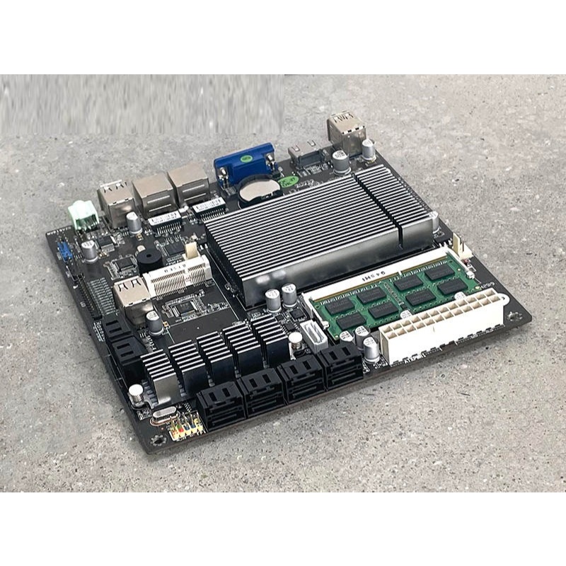 Bo mạch chủ máy tính ITX dùng cho NAS (CPU U1900; 13 x sata; 1 x Msata ...