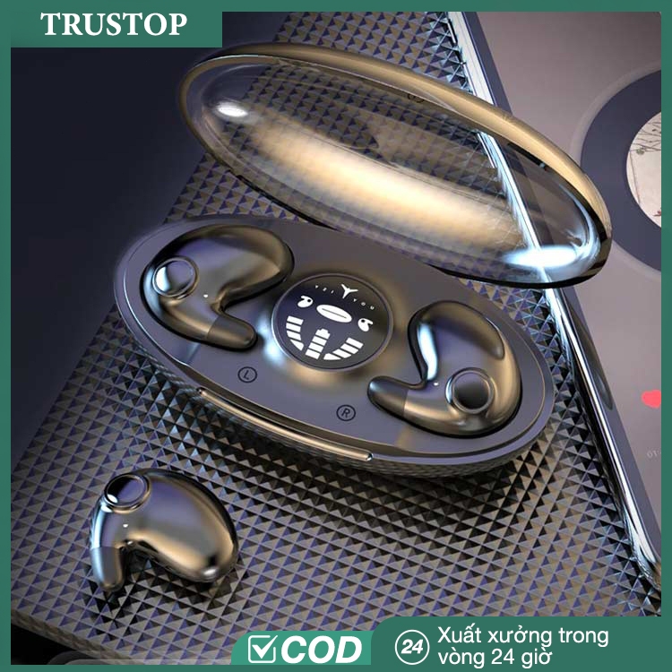 Trustop Tai Nghe Không Dây Ngủ Vô Hình Bluetooth 5.3 Tai Nghe Mini ...