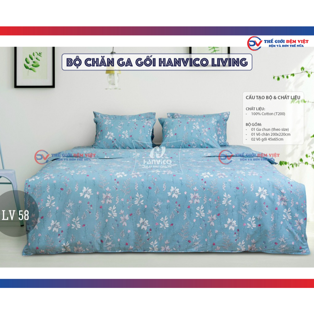 [Freeship] BỘ CHĂN GA HANVICO – LIVING LV58 [Giao Hoả Tốc] | Shopee ...