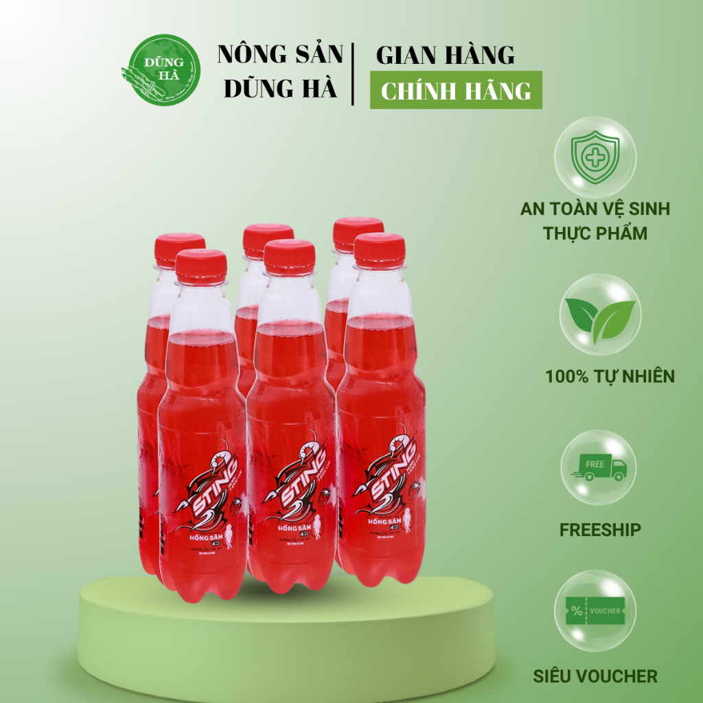 NƯỚC TĂNG LỰC STING HỒNG SÂM ĐỎ 330ML - Nước tăng lực cung cấp năng ...