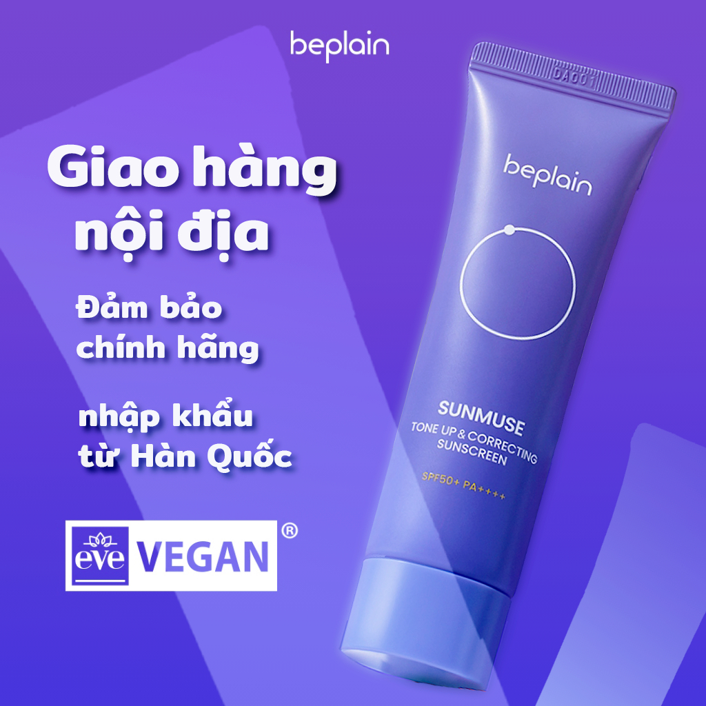 Kem Chống Nắng Beplain Tím KCN Kiệm Dầu Kem Trống Nắng Mặt Hàn Chống ...