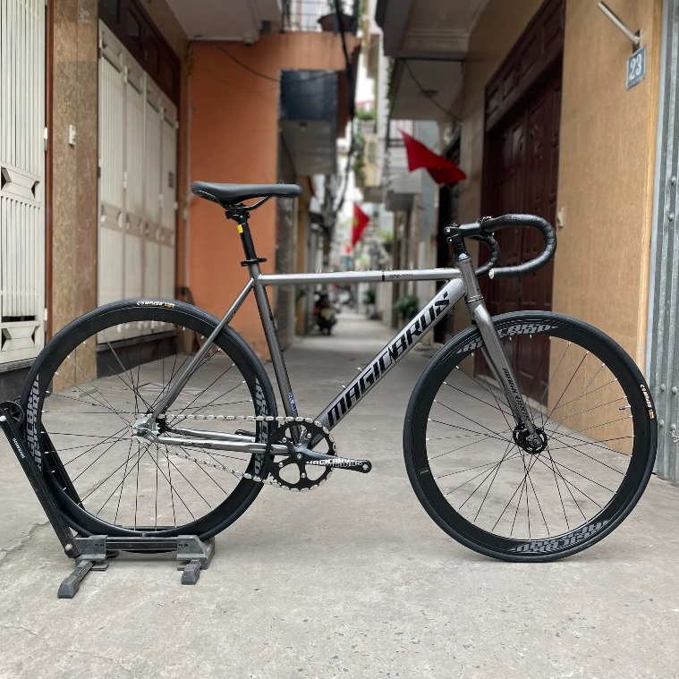 Xe Fixed Gear Magicbros CX5 Khung thép màu XÁM đẹp, bền, chắc chắn mẫu ...